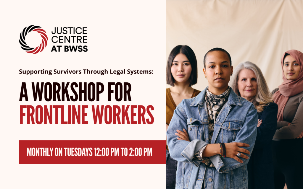 A Workshop for Frontline Workers (Supporting Survivors Through Legal Systems) - BWSS