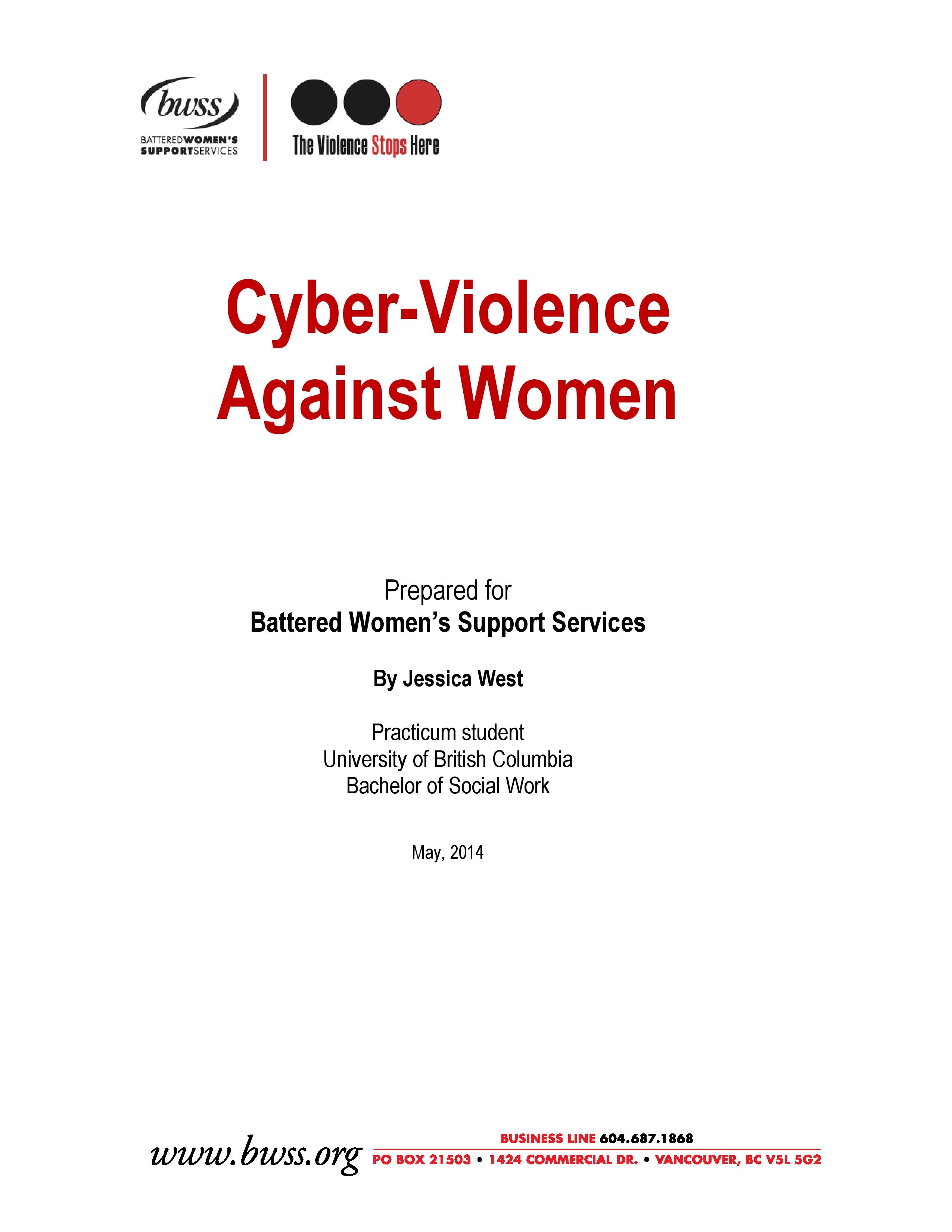 Cyber-Violence Against Women - BWSS