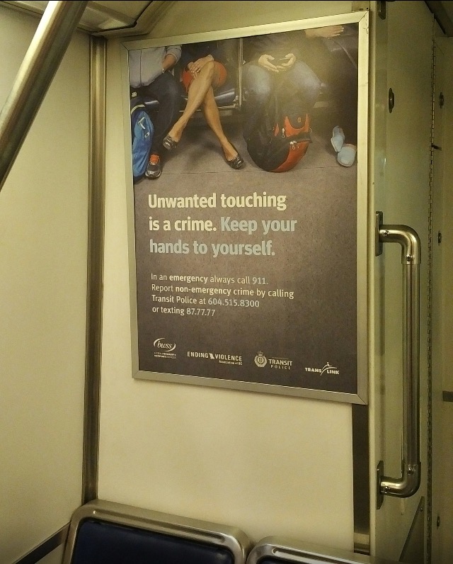 Metro Vancouver Transit Police And Womens Organizations Launch Poster