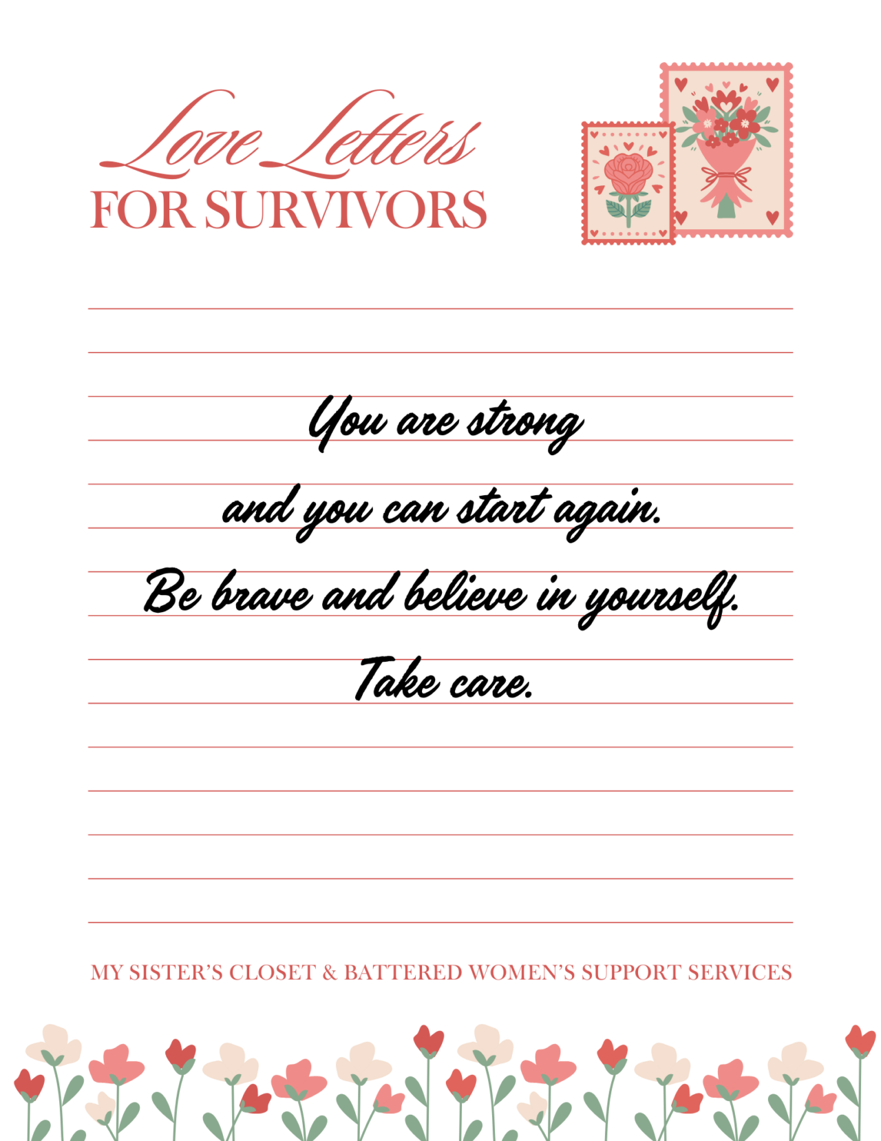 Love Letters for Survivors 2025 - BWSS