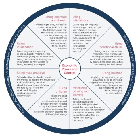 Power and Control Wheel: Economic or Financial Abuse - BWSS