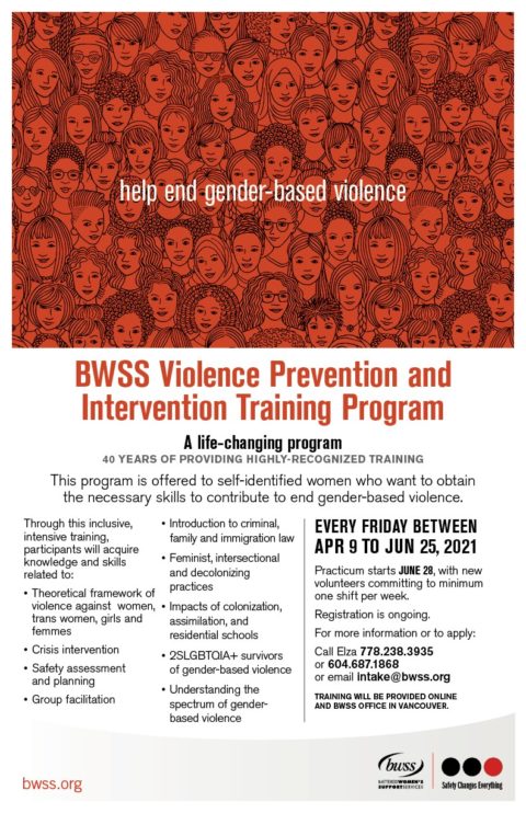 Violence Prevention and Intervention Training Program - BWSS